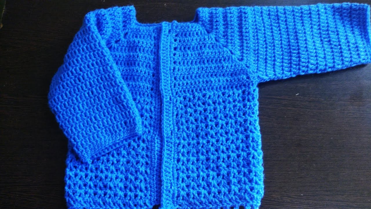 crochet baby cardigan tutorial for 0 to 18 months (full guide)(हिंदी ...