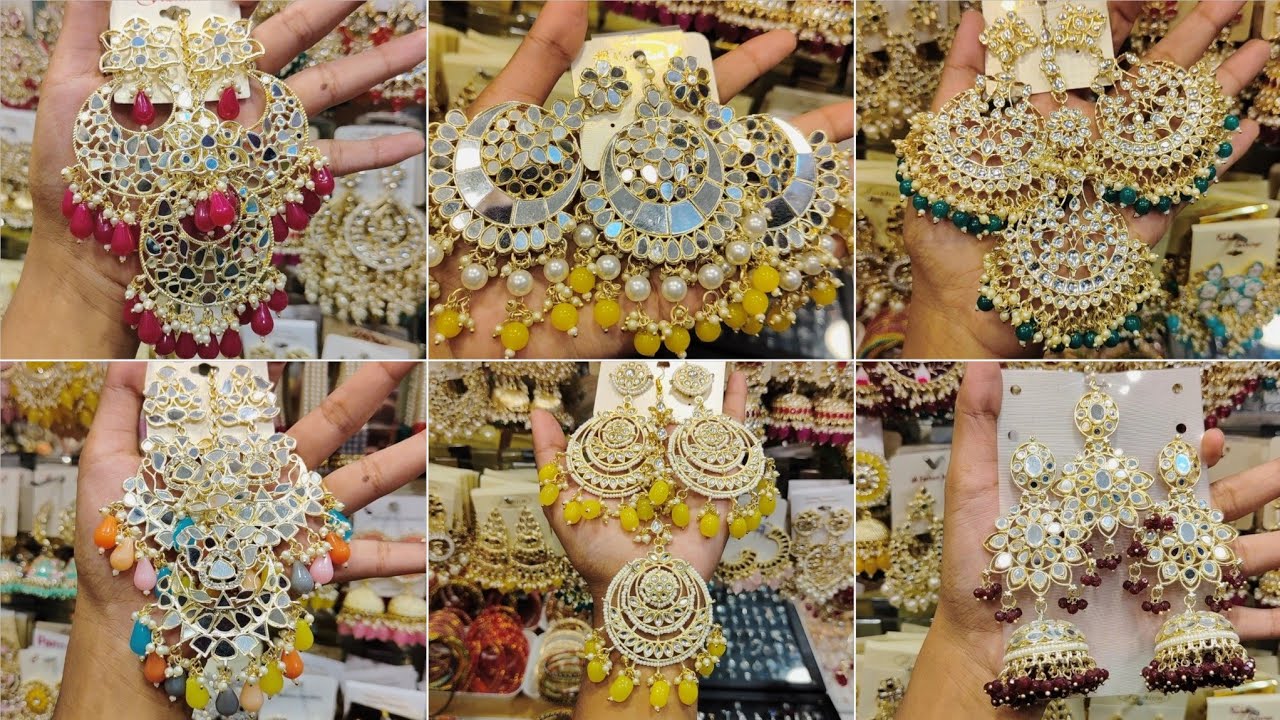 New designer tikli earrings set collection at Mirpur 10/ কম দামে দারুণ ...