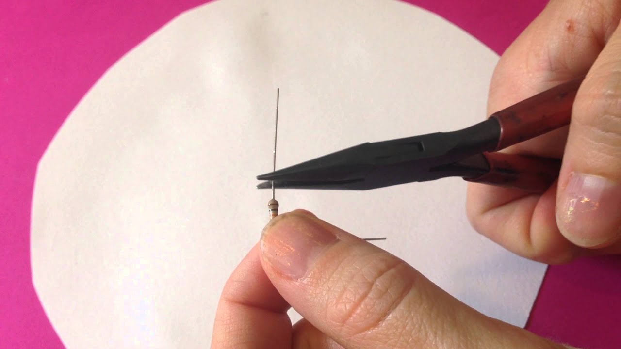 How to bend a resistor soldering - YouTube