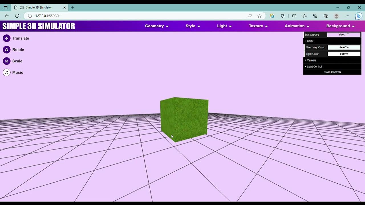 Simple 3D Simulator - Demo - YouTube