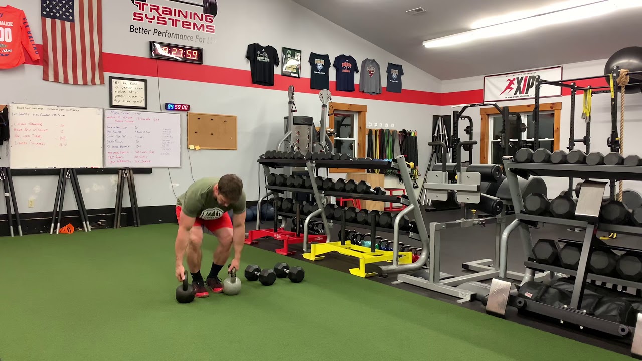 DB or KB Front Rack Carry - Core strength & shoulder stability - YouTube