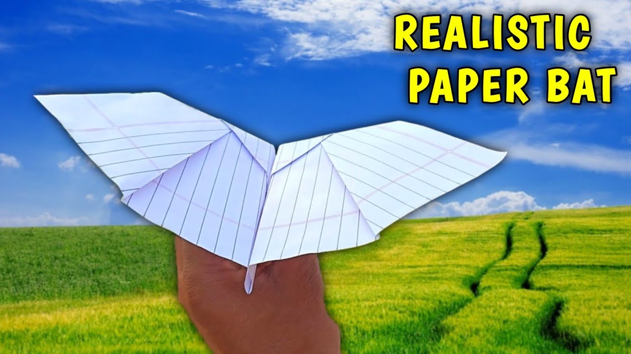 Diy Paper bat plane | Paper flying diy bat plane | Ahsan ke Experiments ...