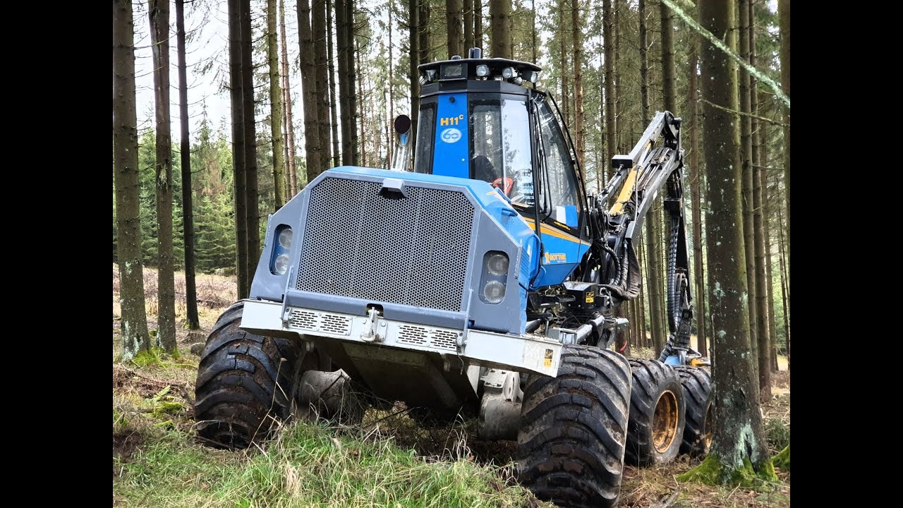 Rottne H11-C • Forstbetrieb Holz-Winter • 8-Rad Harvester - YouTube