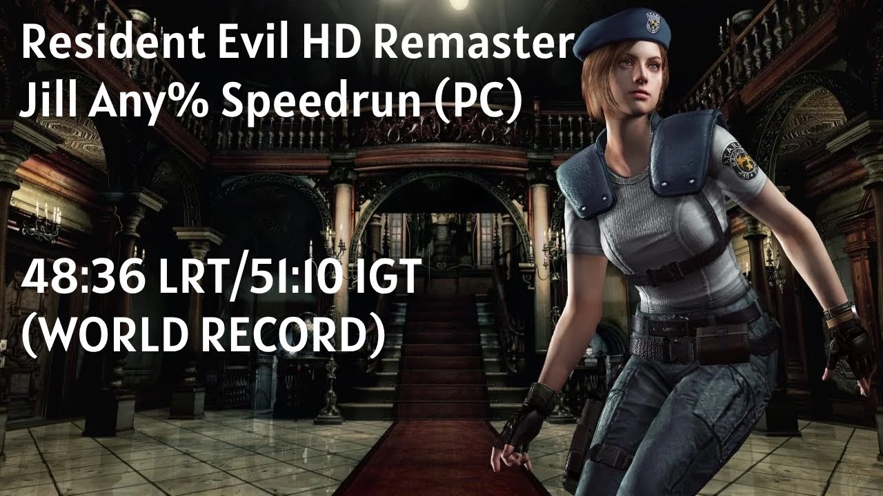 [Previous World Record] Resident Evil HD Remaster (PC) Jill any ...