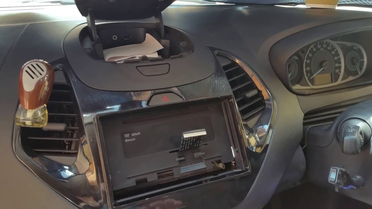 Removal of the New gen Ford Figo radio trim plate - YouTube