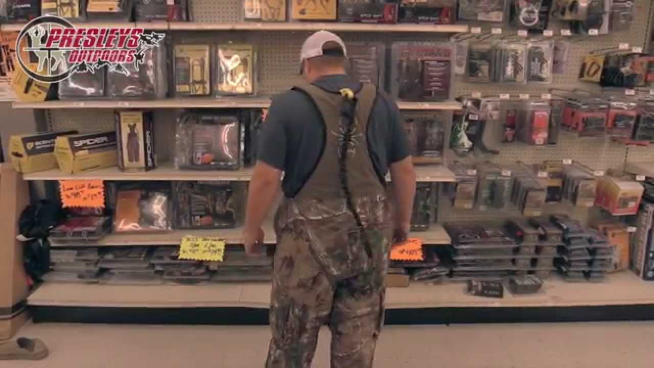 Presleys Outdoors: Safety Harness Tree Spider - YouTube