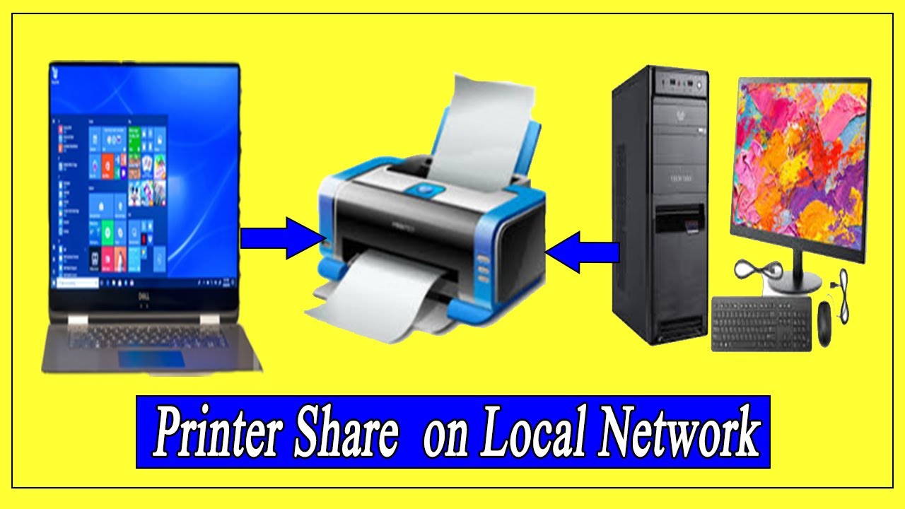 How To Share A Printer On Local Network | Multiple Computers Sharing ...