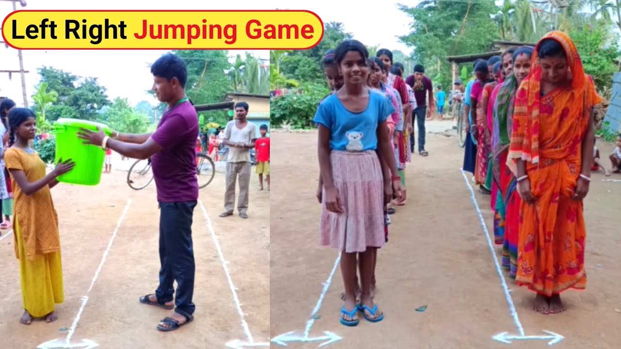 Amazing Left & Right Jumping Game🥱 wonderful village women Gameplay # ...