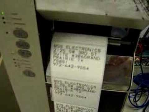 zebra 105s working good - YouTube