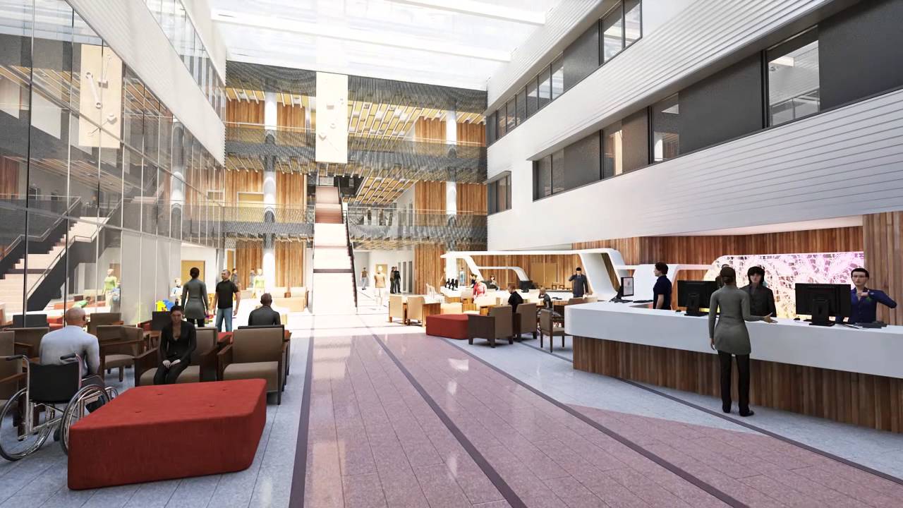 SJOG Midland fly through of hospital design - YouTube