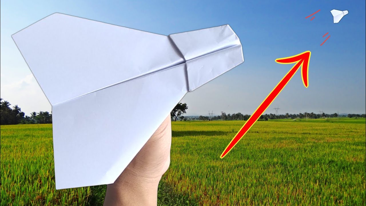 How To Make a Paper Plane That Can Fly Far - Cool Paper Airplane (138 ...