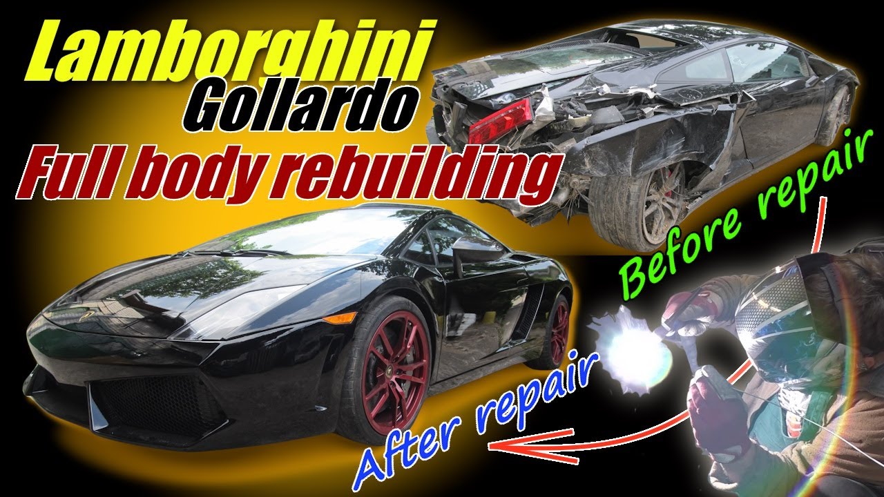 Lamborghini Gallardo Full body Rebuilding in 11 minutes - YouTube