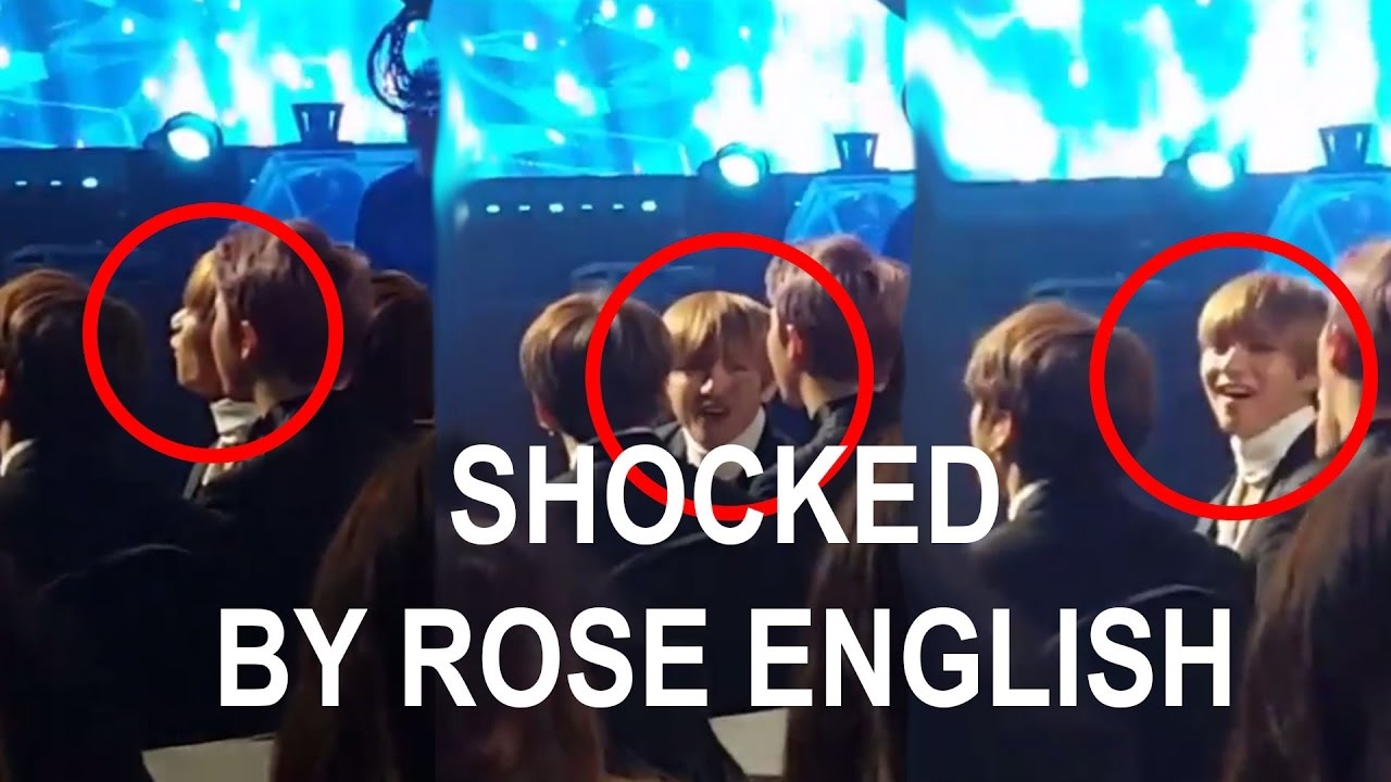 BTS Reaction to BLACKPINK ROSÉ Speaking english @GaonChartKpopAwards ...