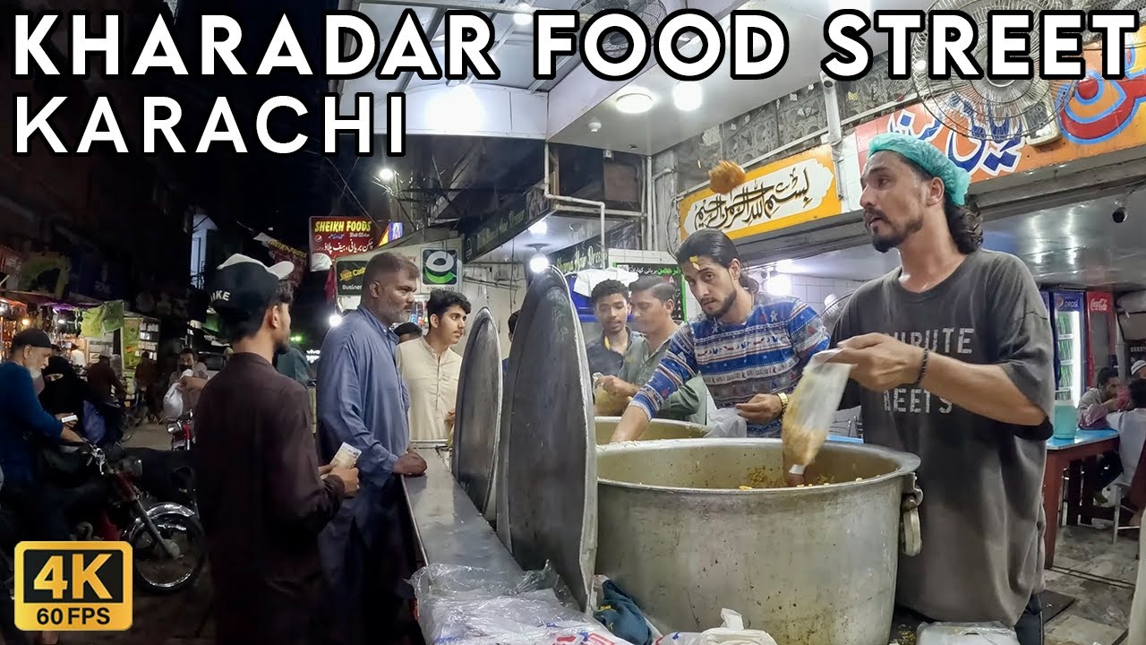 Kharadar Food Street Karachi - Walking Tourist 4K - YouTube