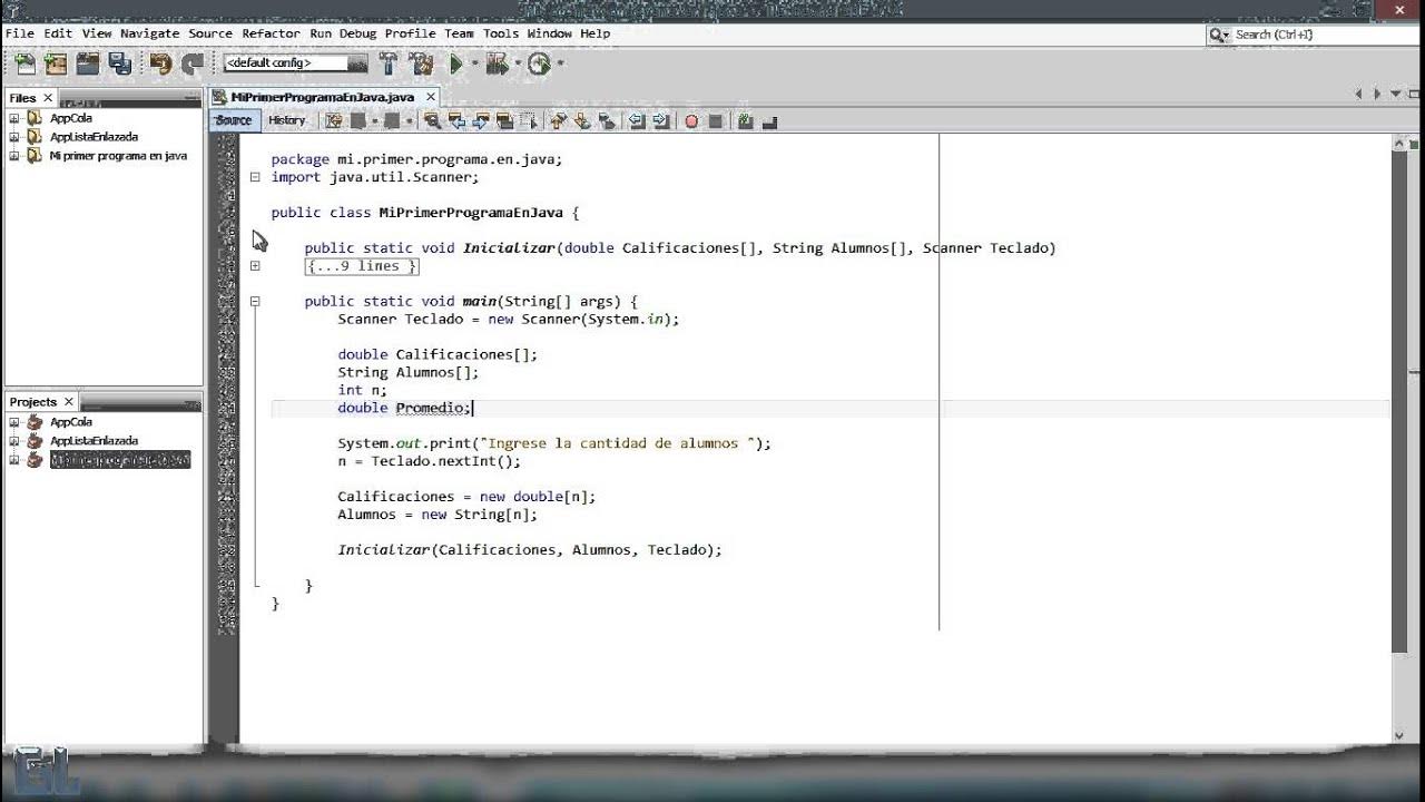 Introduccion a POO - JAVA - Calcular Promedio de N Alumnos, (Funciones ...