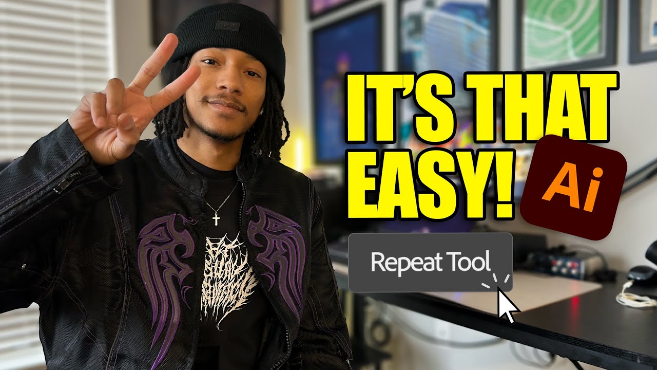 How to Use the Repeat Tool in Adobe Illustrator! 💫 - YouTube