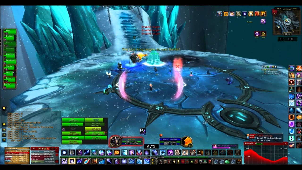 Bloodcraft Icecrown Citadel Raid Fun Run The Lich King - YouTube