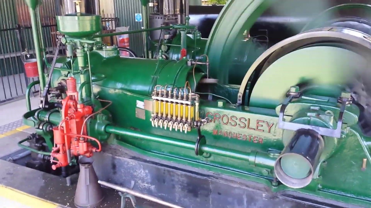 Restored Crossley Engine, Bourke, Australia. - YouTube