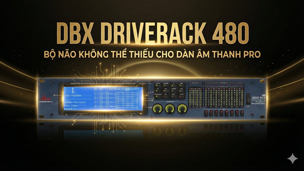DBX 480 - CROSSOVER, CONTROLLER KO THỂ THIẾU CHO DÀN ÂM THANH PRO ...