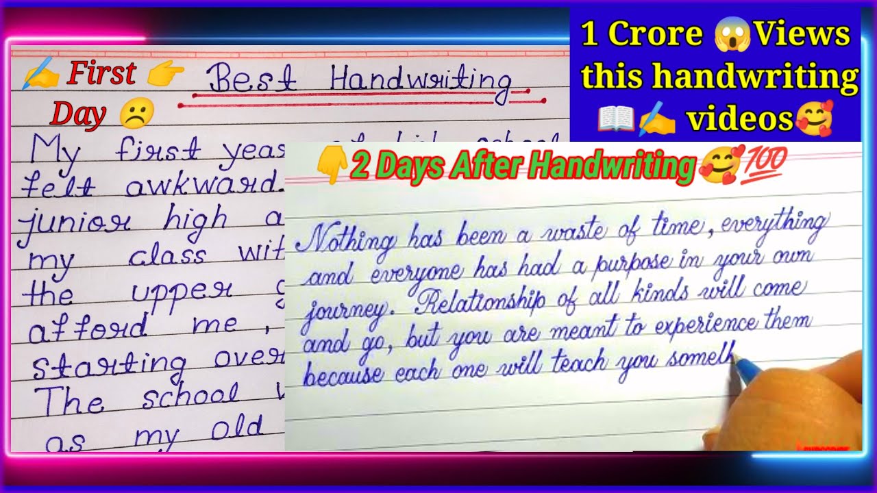 Simple Handwriting with Goldex Delta || How to Improve your handwriting ...