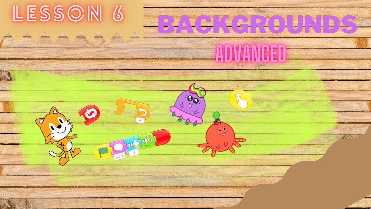 ScratchJr Lesson 6 - Backgrounds (Advanced) - YouTube