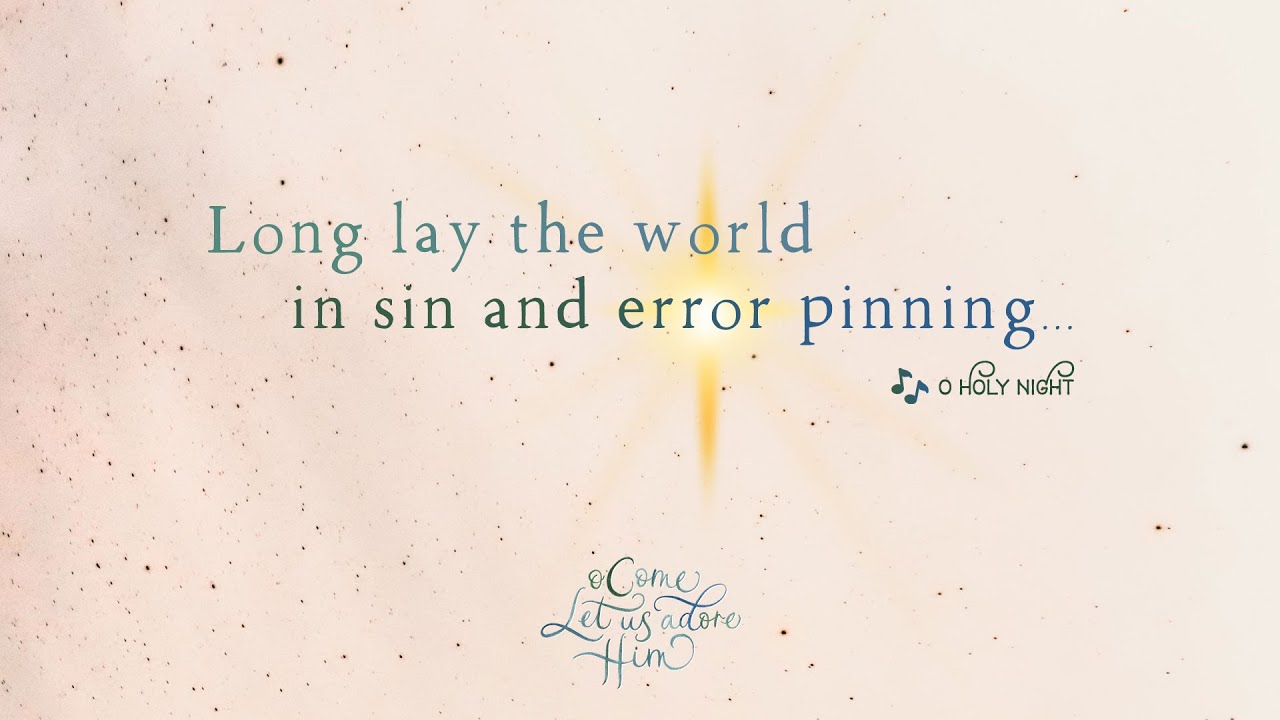 SLE Church 27 November 2022, 9am - Long Lay the World in Sin and Error ...