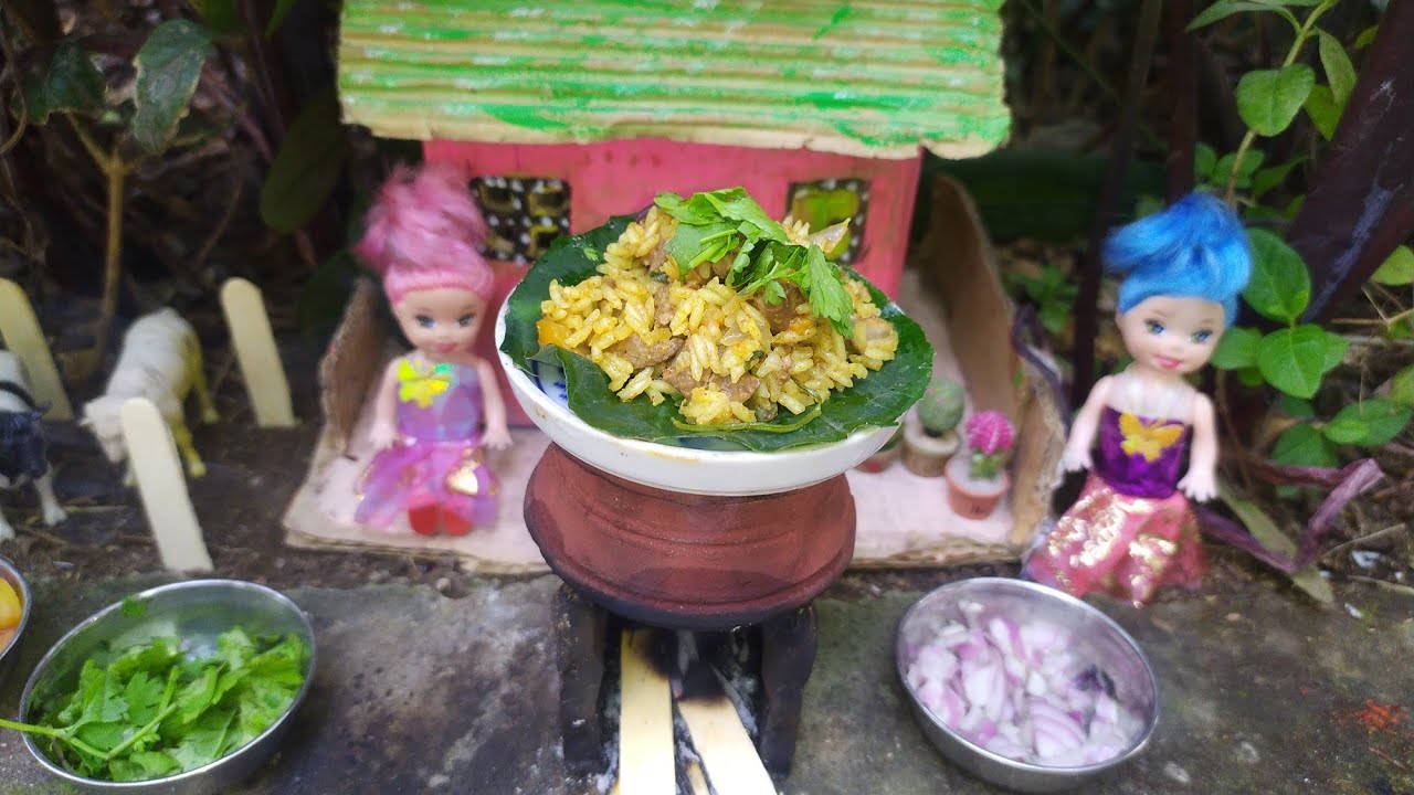 Miniture Liver biryani recipe in village|How to make liver biryani ...
