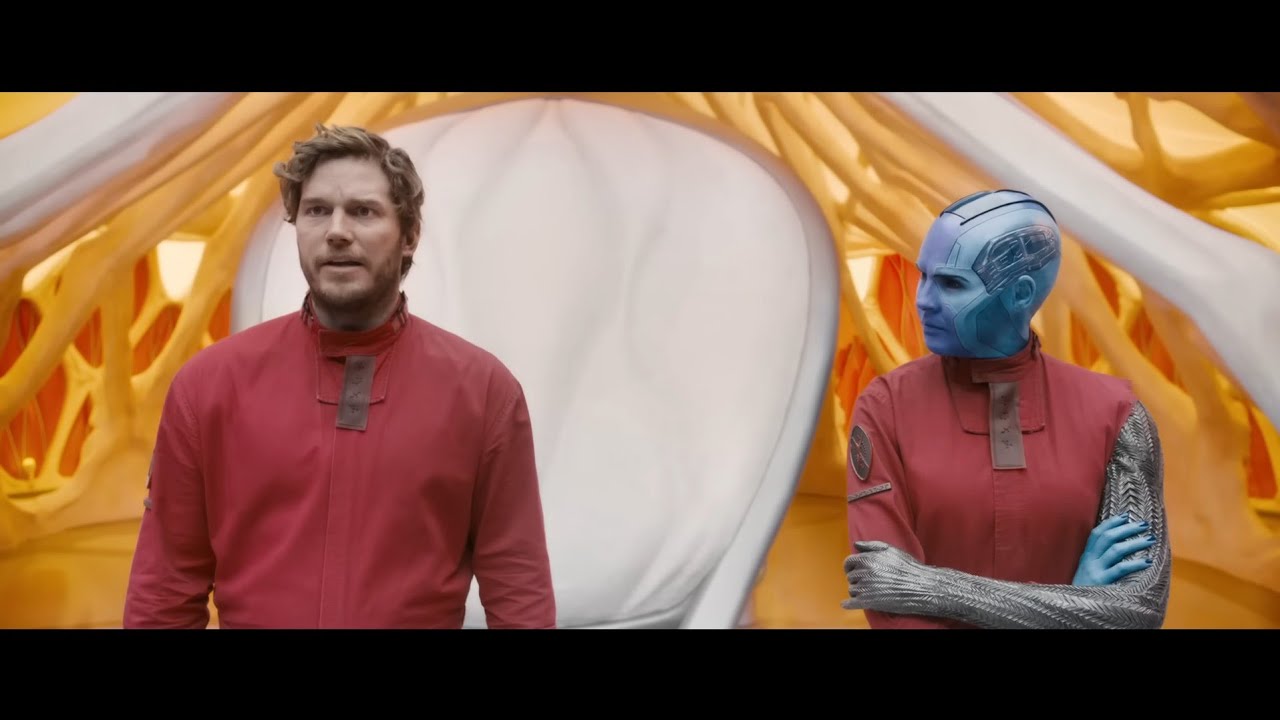 Guardian of the Galaxy Nebula, Karen Gillian does gender bender damage control - YouTube
