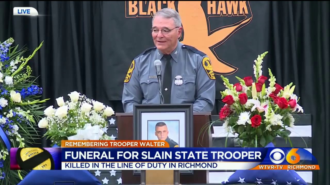 Memorial Service for Virginia State Police Special Agent Mike Walter ...