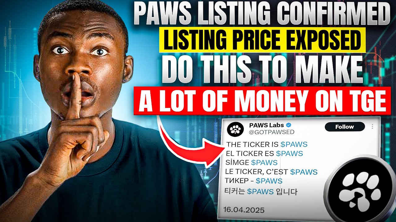 $PAWS Listing Date Confirmed: Listing Price Exposed | Do This To make a ...
