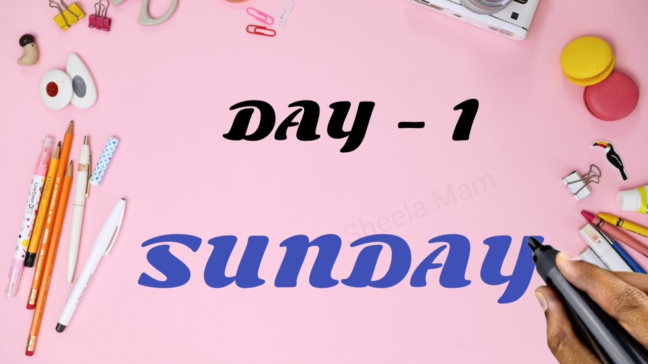Sunday to Saturday Spelling | days of the week | nursery rhymes | 7 ...
