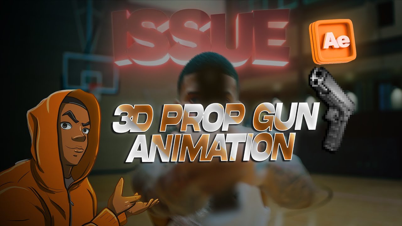 HOW TO ANIMATE A PROP GUN INTO YOUR HAND IN AFTER EFFECTS - YouTube