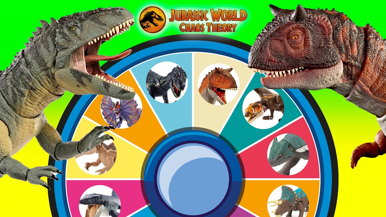 Jurassic World Dinosaurs Toys Battle! Spin The Wheel Game - Indominus ...