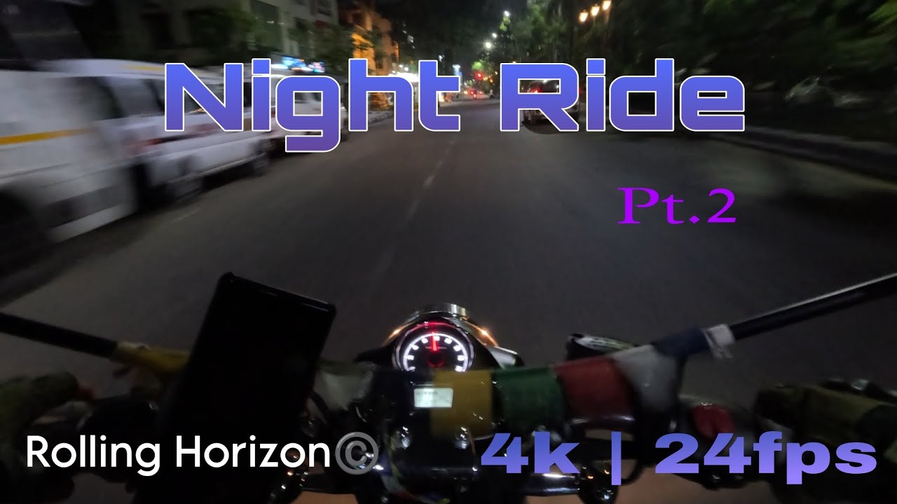 Night Cruiser Bike Ride POV | 4K 24FPS Cinematic | Relaxing Motorcycle ...