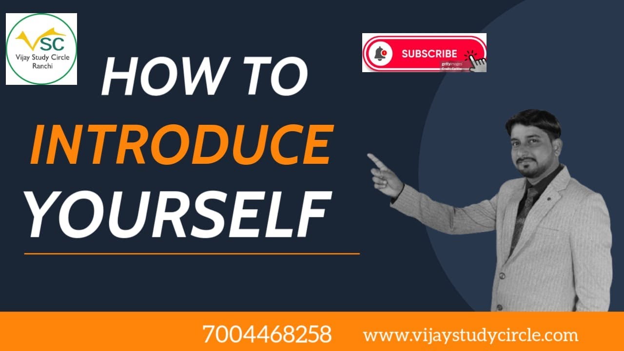 How to Introduce Yourself | Spoken English Class by Pawan Kumar | Vijay Study Circle - YouTube