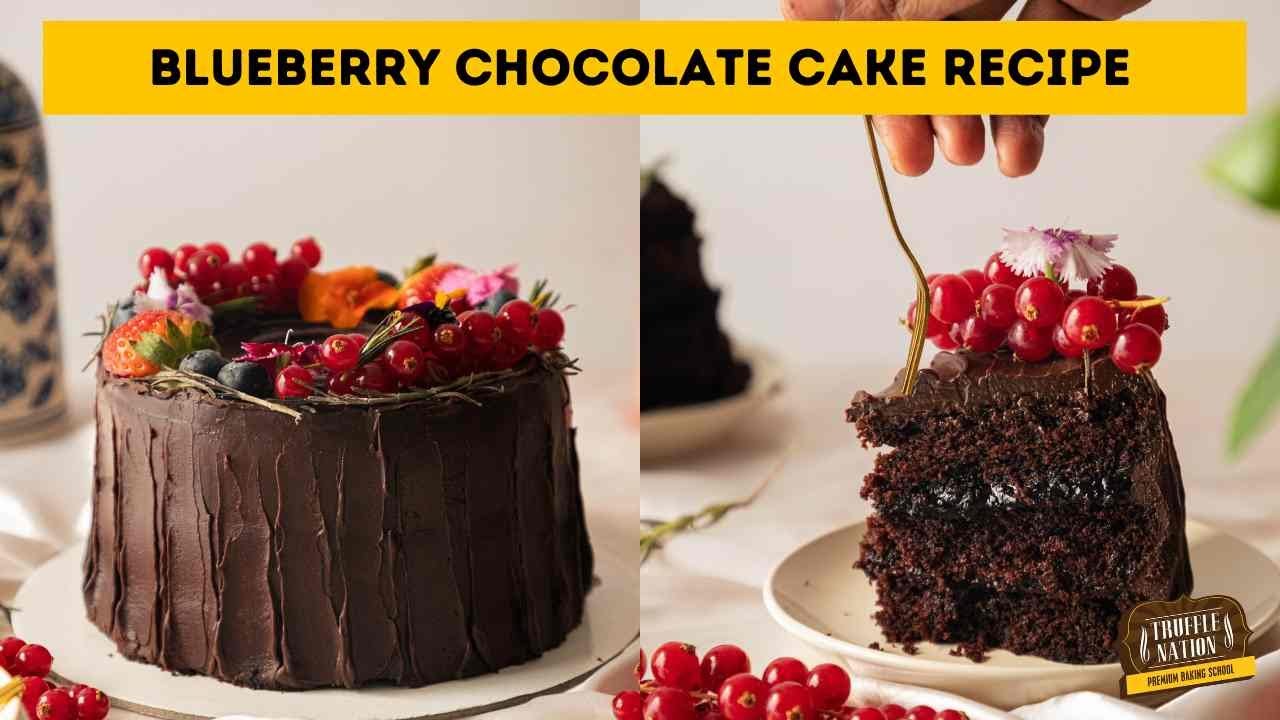 Blueberry Chocolate Cake Recipe - YouTube