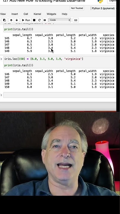 Add New Row To Existing Pandas DataFrame - YouTube