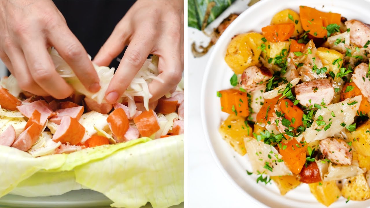 Pieczonka z kiełbasą i warzywami. Rozgrzewające, pyszne i tanie danie z ...