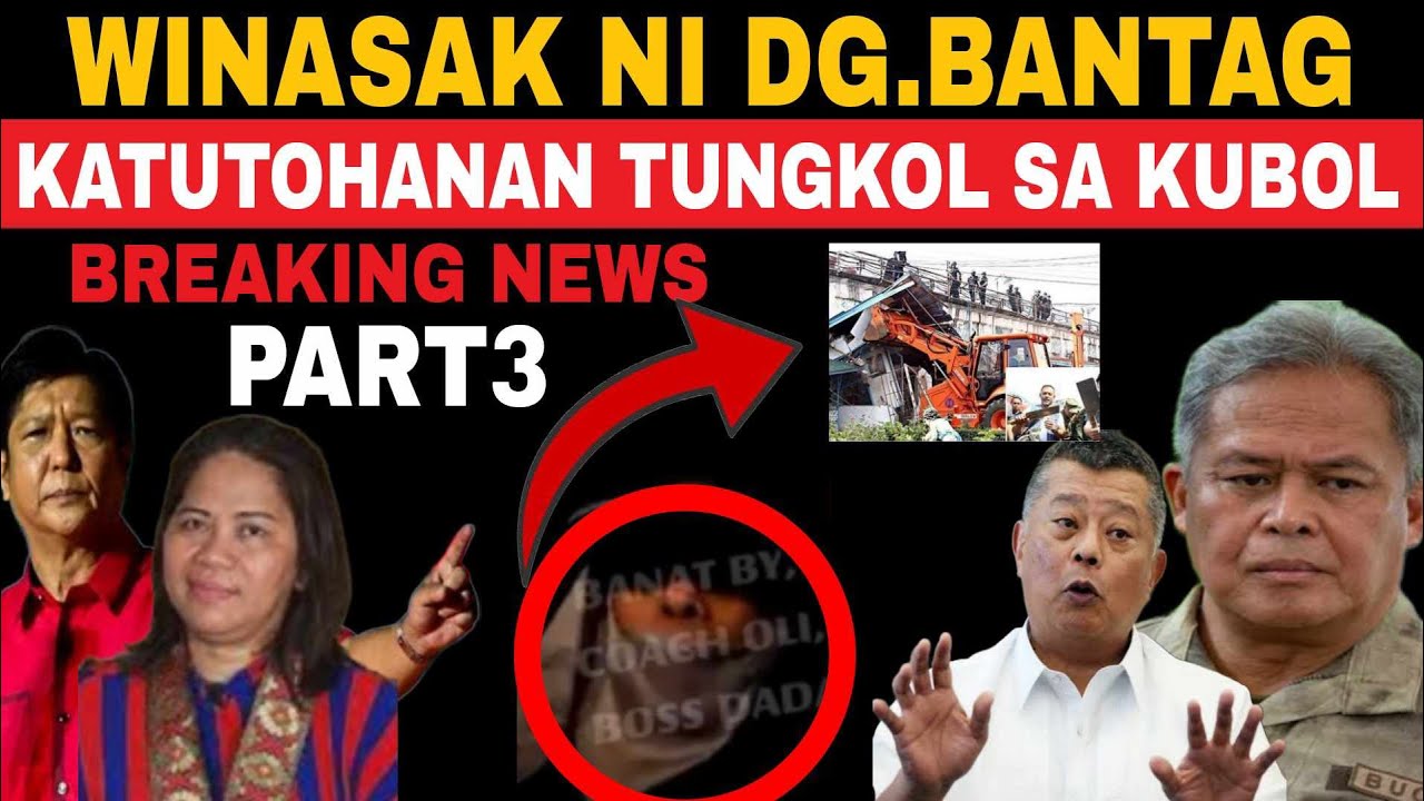 WINASAK NI DG.BANTAG KATUTUHANAN TUNGKOL SA KUBOL #prrd #bantag #isko # ...