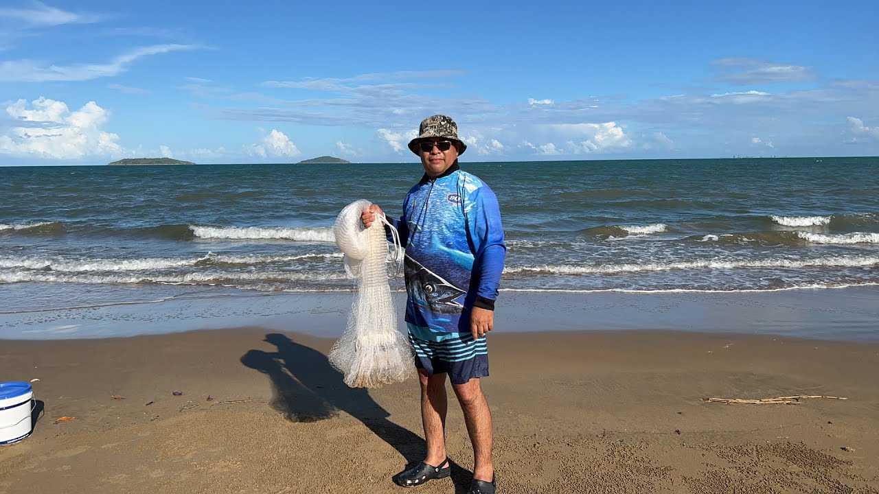 Cast Net @Beach - YouTube
