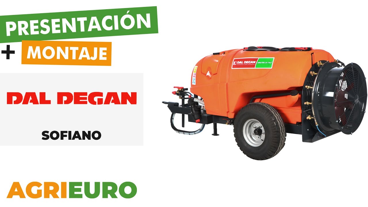Presentación y montaje: Dal Degan Sofiano - Atomizador de arrastre - 800L - Bomba APS 96 - YouTube