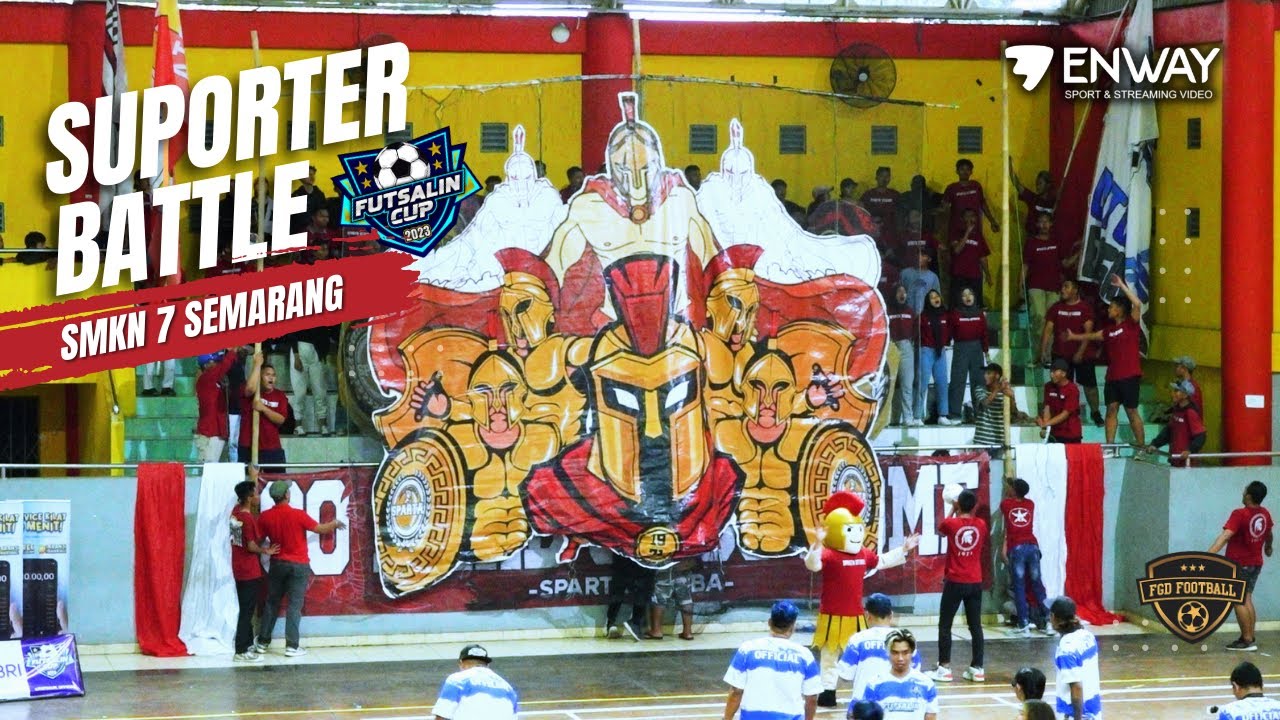 KOREO SPARTA STEMBA (SMKN 7 SEMARANG) | BATTLE SUPORTER FUTSALIN CUP ...