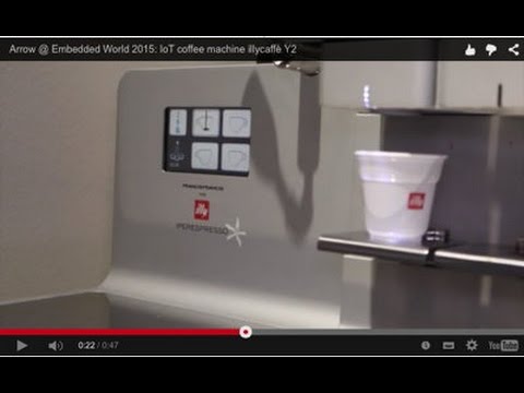 Arrow @ Embedded World 2015: IoT coffee machine illycaffè Y2 - YouTube