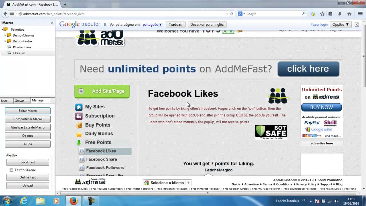 AddMeFast Bot Atualizado (05/2014) - YouTube