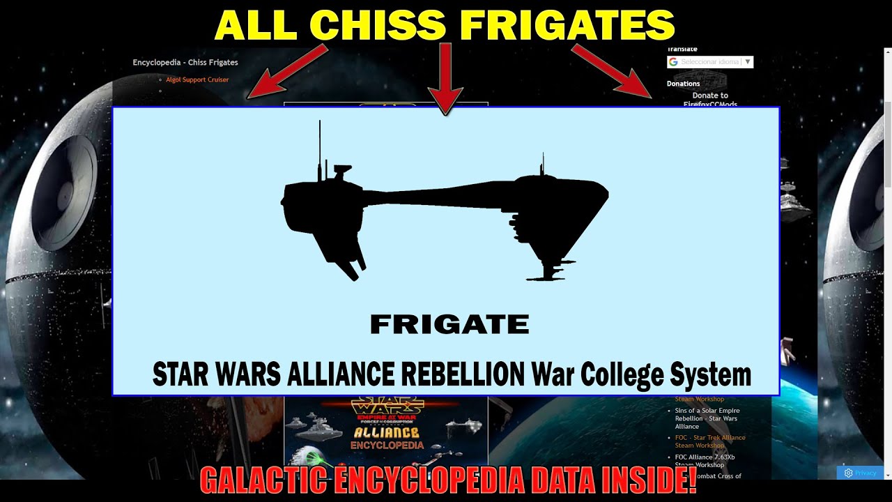 ALL FRIGATES of the Chiss - Star Wars - Units Data included! - YouTube