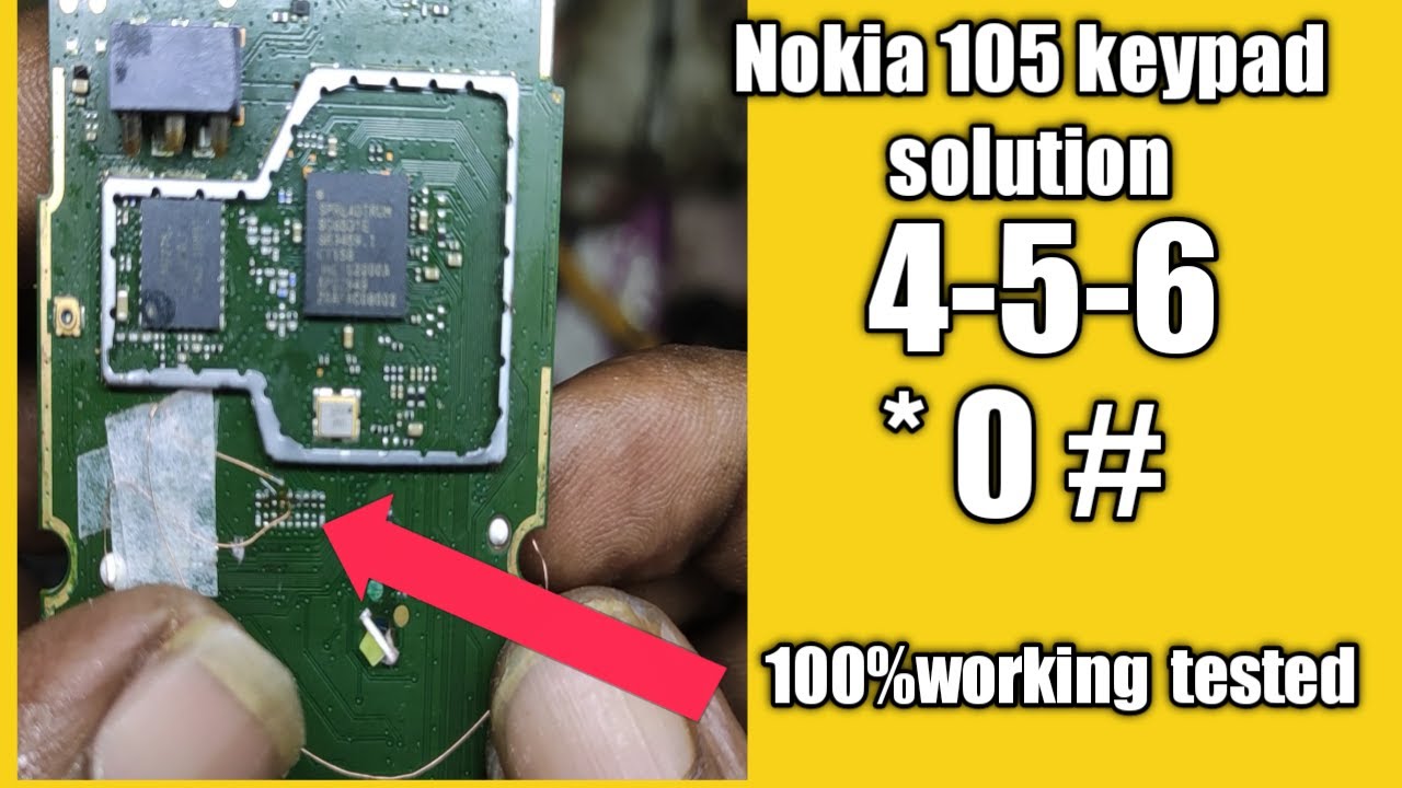 Nokia105 TA-1034 keypad problem solution 4.5.6 *0# key, not working ...