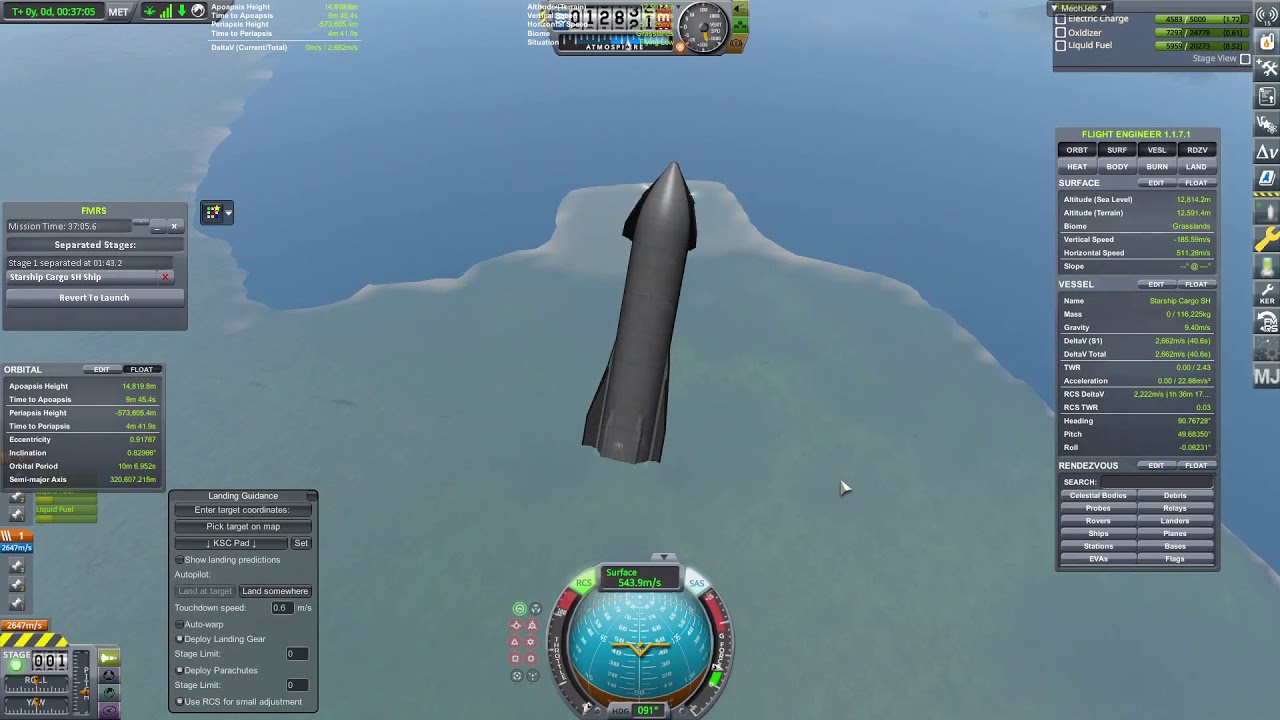 Starship Re-entry & Landing - YouTube