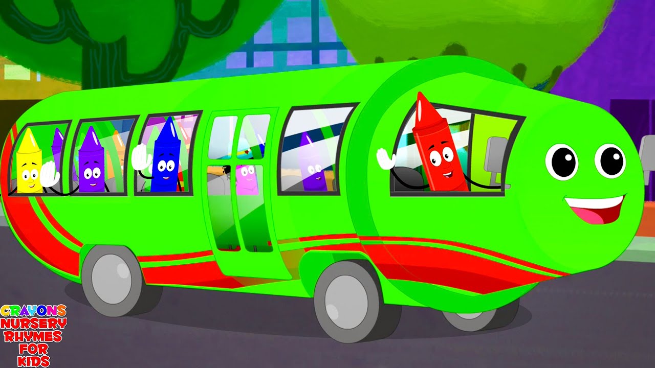 The Wheels On The Bus : A Fun Bumpy Ride for Kids & More Nursery Rhymes ...