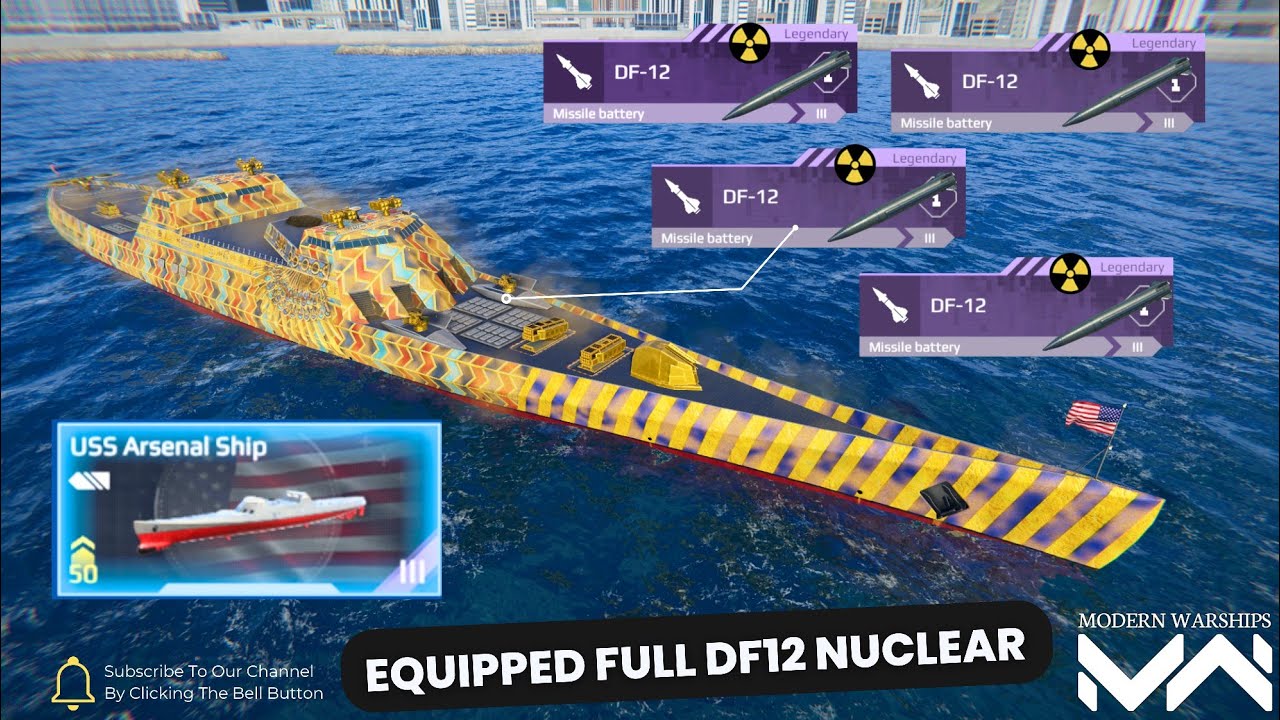 USS Arsenal Ship - Equipped with 4x DF12 Nuclear Missile - Modern ...