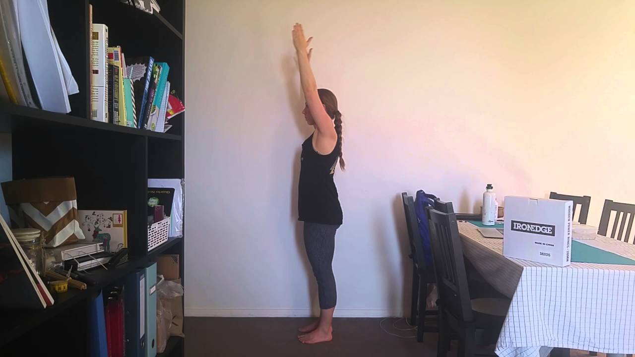Straight arms above head - test - YouTube